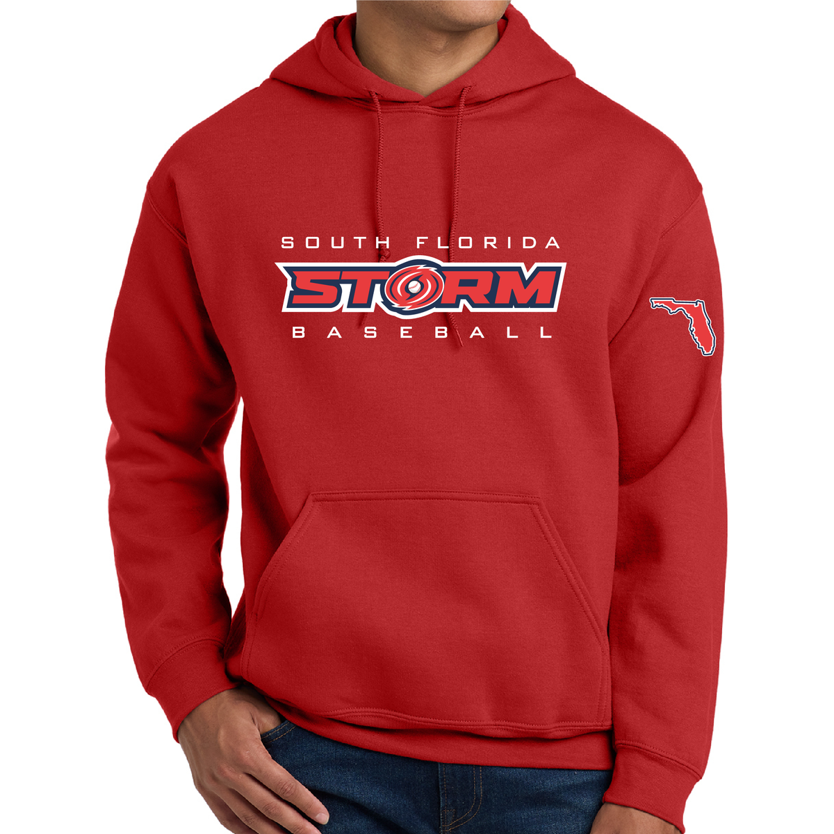 South Florida Storm Baseball Pull Over Hoodie – Edison Custom Inc